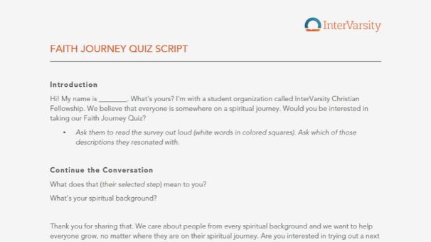 Practice With Your Partners | InterVarsity